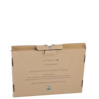 China Black Matte Lamination Paper Corrugated Shipping Box For Clothing From Recycle for sale