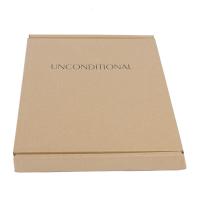 China Black Matte Lamination Paper Corrugated Shipping Box For Clothing From Recycle for sale