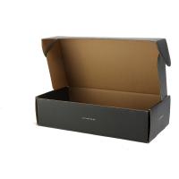 China Custom Size Accepted Matte Black Corrugated Mailer Shipping Box Packaging For Mailing for sale