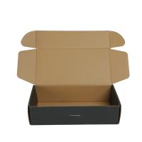 China Custom Size Accepted Matte Black Corrugated Mailer Shipping Box Packaging For Mailing for sale