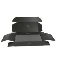 China Custom Size Accepted Matte Black Corrugated Mailer Shipping Box Packaging For Mailing for sale