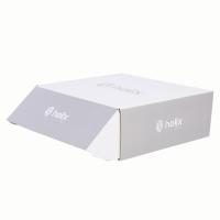China Easy Folding Electronic Packaging Box Customized White Corrugated Folding Paper Box for sale