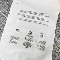 China PE Frosted Zip Lock Clothing Packaging Bag With Self Sealing And Printed Logo for sale