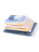 China PE Frosted Zip Lock Clothing Packaging Bag With Self Sealing And Printed Logo for sale