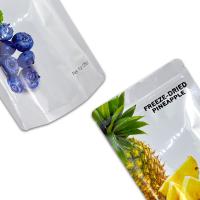 China 50 - 200microns Thickness Metallic Stand Up Ziplock Pouch For Frozen Food And Fruit for sale