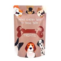 China Resealable Composite Plastic Bag Laminated Dog Food Packaging Bags With Zipper Top for sale