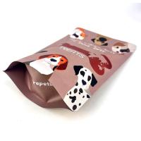 China Resealable Composite Plastic Bag Laminated Dog Food Packaging Bags With Zipper Top for sale