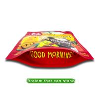 China Customized Logo Metallic Resealable Stand Up Pouch With Small Frosted Window for sale
