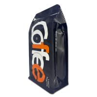 China Custom Full Printing Matte Plastic Packaging Bags With Square Bottom And Zipper Top for sale