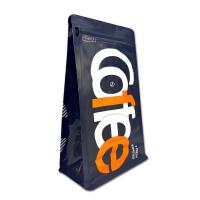 China Custom Full Printing Matte Plastic Packaging Bags With Square Bottom And Zipper Top for sale