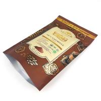 China Custom Logo Industrial Food Mylar Stand Up Zipper Pouch For Organic Bread Packaging for sale