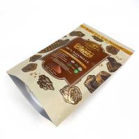 China Custom Logo Industrial Food Mylar Stand Up Zipper Pouch For Organic Bread Packaging for sale