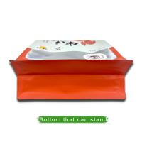 China Organic Food Packaging Customized Flat Bottom Zipper Bag With Clear Window for sale