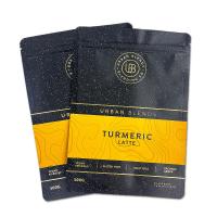 China Zipper Top Stand Up Pouch For Latte Packaging Customized Professional Plastic Bag for sale