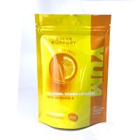 China Food Grade Glossy Stand Up Zipper Plastic Bag For Vitamin Packaging Bag for sale