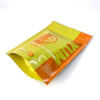 China Food Grade Glossy Stand Up Zipper Plastic Bag For Vitamin Packaging Bag for sale