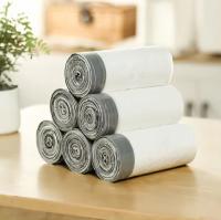 China Eco Friendly Custom Recycled Plastic Garbage Bags With Vest Handle Broken Point Design for sale