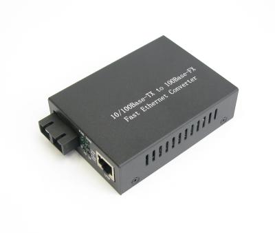 China SC SFP Gigabit Fiber Media Converter Dual Fiber Duplex CAT5 To Optical Fibre for sale