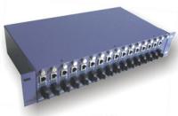 China 14 16 Slot Unmanaged Ethernet Optic Fiber Media Converter Single Mode Rackmounted Chassis for sale