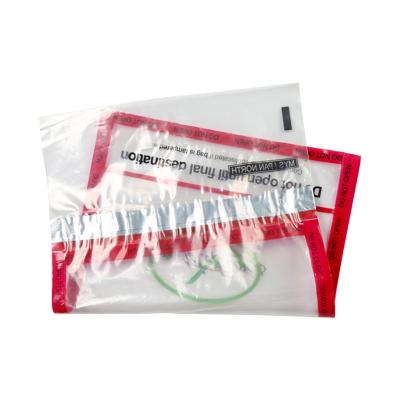 China Custom PE Security Money Bags with ISO-9001 Certification - 2 Ton MOQ & Tamper-Evident Design for sale