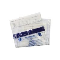 China Security Bank Deposit Clear Seal Tamper-Evident Bags with Unique Serial Numbers - Custom PE Material, 2 Ton MOQ for sale
