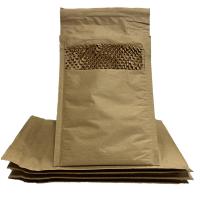 China Sustainable Honeycomb Kraft Mailer Bag 200-500mm Length with Moisture Resistant Liner for Electronics Packaging for sale