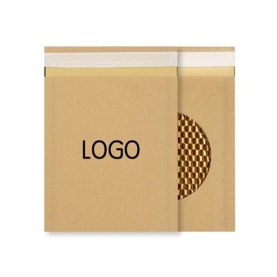 China Recyclable Honeycomb Kraft Paper Mailing Bag 200-500mm with Shock-Absorbing Cushion for Fragile Items for sale