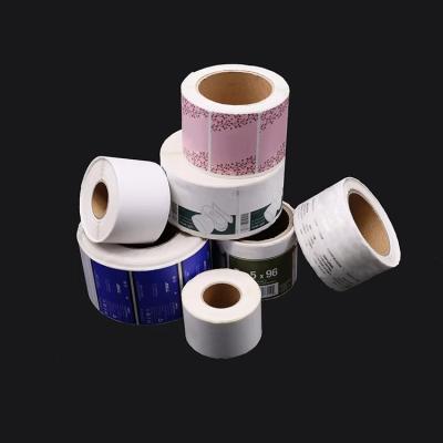 China Customized Security Labels Printer Waterproof Adhesive Durable Thermal Direct Shipping Roll Multi-Language Sticker for sale