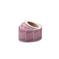 China Custom Gold Foil Hot Stamping Vinyl Sticker Roll Waterproof Self Adhesive Logo Labels 50000 Pcs MOQ for sale