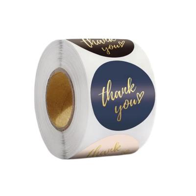 China Wholesale Custom Waterproof Thank You Seal Stickers Rolls Round 2 Inch Durable Paper for Envelopes Baking Gift Decorations for sale