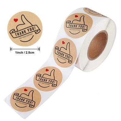 China Custom Waterproof PVC Self-Adhesive Stickers Thermal Paper Thank You Labels 2 Ton MOQ for sale