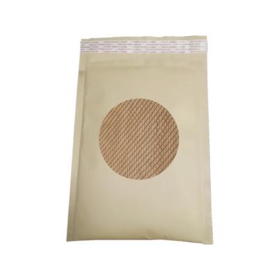 China Custom Kraft Paper Padded Mailers Envelope 100% Recyclable Honeycomb Cushion Packaging for Jewelry for sale