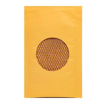 China Kraft Honeycomb Padded Mailer Biodegradable Paper Bubble Mailer Custom Logo 50000pcs MOQ for sale