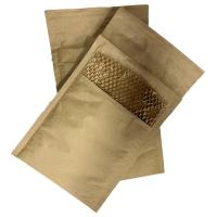 China Eco Friendly Biodegradable Compostable Kraft Paper Padded Bubble Mailer Bag Custom Logo 10000pcs MOQ for sale