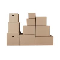 China Heavy Duty Kraft Cardboard Triangle Box for Air Transport Shipping Custom Size for sale