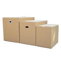 China Custom Size Brown Corrugated Kraft Paper Box for Ecommerce Shipping 3 Ply Thickness for sale
