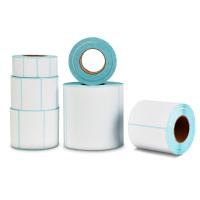 China Thermal Paper Stickers 80mm x 50mm for Office Labeling with Strong Adhesive Smooth Print Surface for sale