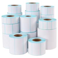 China Thermal Paper Stickers for Shipping Labels 4x6 Inch High Adhesion Clear Printing for sale
