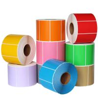 China Thermal Paper Stickers Waterproof Adhesive Labels for Product Labeling 80mm x 60mm for sale