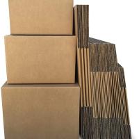China Custom White Kraft Corrugated Cardboard Box for Shipping 500pcs MOQ for sale