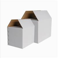 China Custom White Kraft Corrugated Cardboard Box 500pcs MOQ for Shipping and Mail Packaging for sale