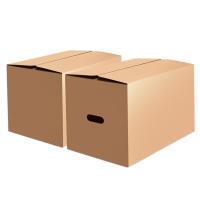 China Customizable White Kraft Corrugated Cardboard Box for Shipping 500pcs MOQ for sale