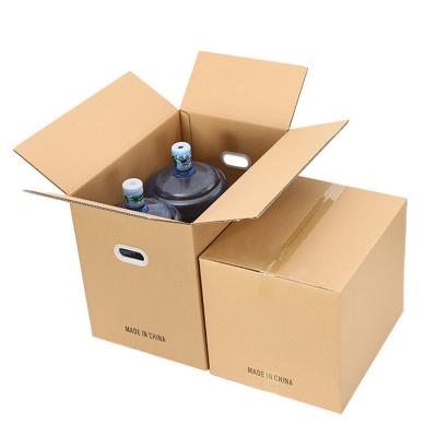 China Custom White Kraft Corrugated Cardboard Box for Shipping 500pcs MOQ Customizable Logo for sale