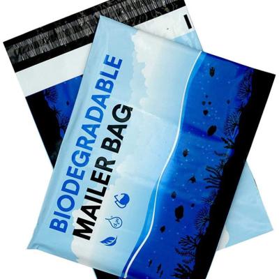 China Custom Biodegradable PE Waterproof Poly Mailer Shipping Bag with Gravure Printing 2 Ton MOQ for sale