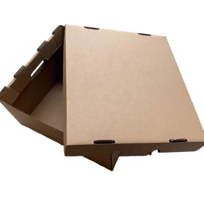 China Wax Coated Corrugated Boxes Recyclable Cardboard Shipping Carton for Frozen Meat Vegetable 20kg for sale