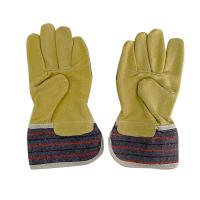 China 88 PBSA Water Resistant Durable Pig Split Leather Safety Gloves for Construction for sale