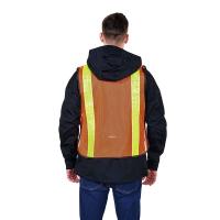 China R112 Mesh Fabric PVC Tapes Adjustable Safety Reflective Clothing Vest for Unisex S-3XL for sale