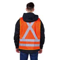 China Special Features High Visible R130 Safety Vest with Zipper Closure and Reflective Warning for sale
