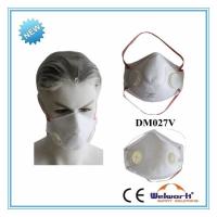 China DM027V Non-Woven Fabric EN149 FFP2 Dust Face Masks with Valves Earloop for sale