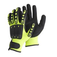 China S-XXL N115010 Nitrile Sandy Palm TPR Impact Protection Nitrile Cut Resistant Safety Gloves for sale